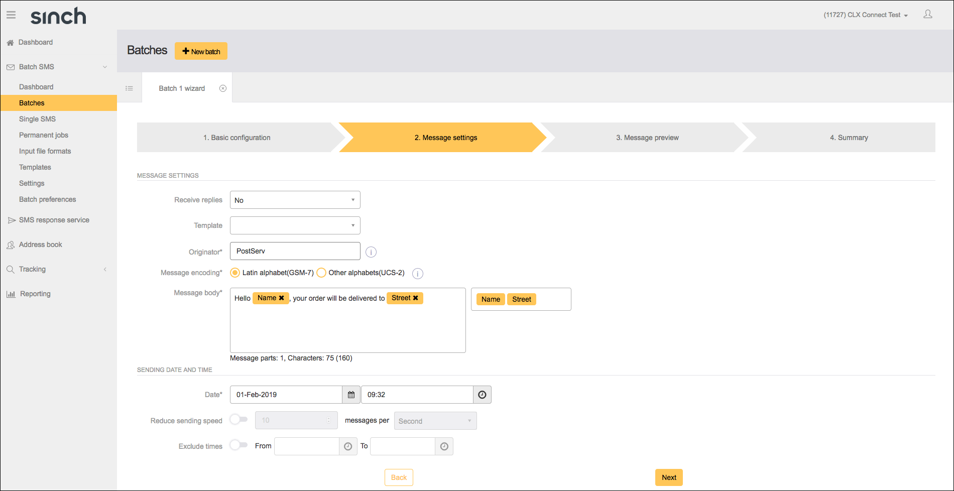 How do I send with merge fields using Connect? - Sinch Community - 7323