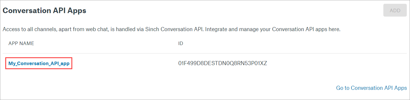How do I make changes to my Conversation API app integration in Sinch Contact? - Sinch Community ...