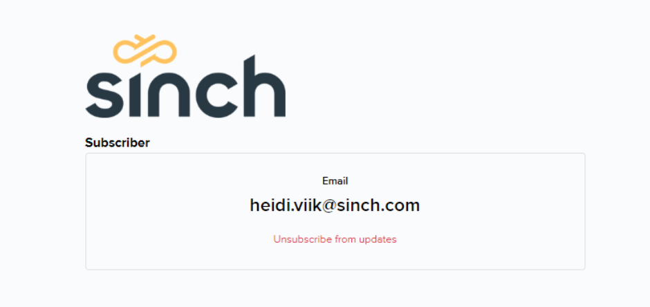 Subscribing to maintenance notifications - Sinch Community - 9623