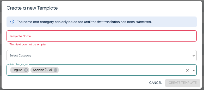 Create a WhatsApp message template - Sinch Community - 10036
