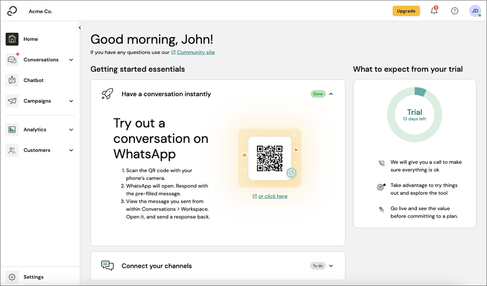 Get started with Engage in your trial - Sinch Community - 10348