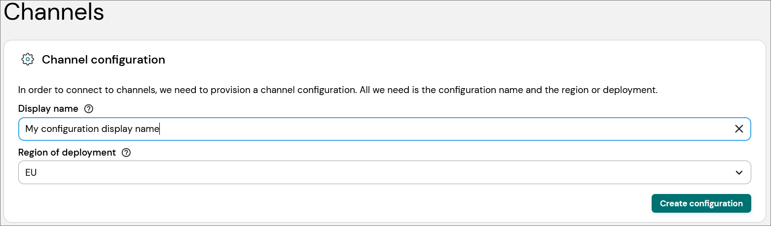 Create a channel configuration - Sinch Community - 9498