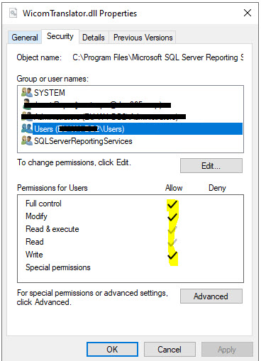 Microsoft Reporting Services (SSRS) and WicomTranslator.dll - Sinch Community - 11151