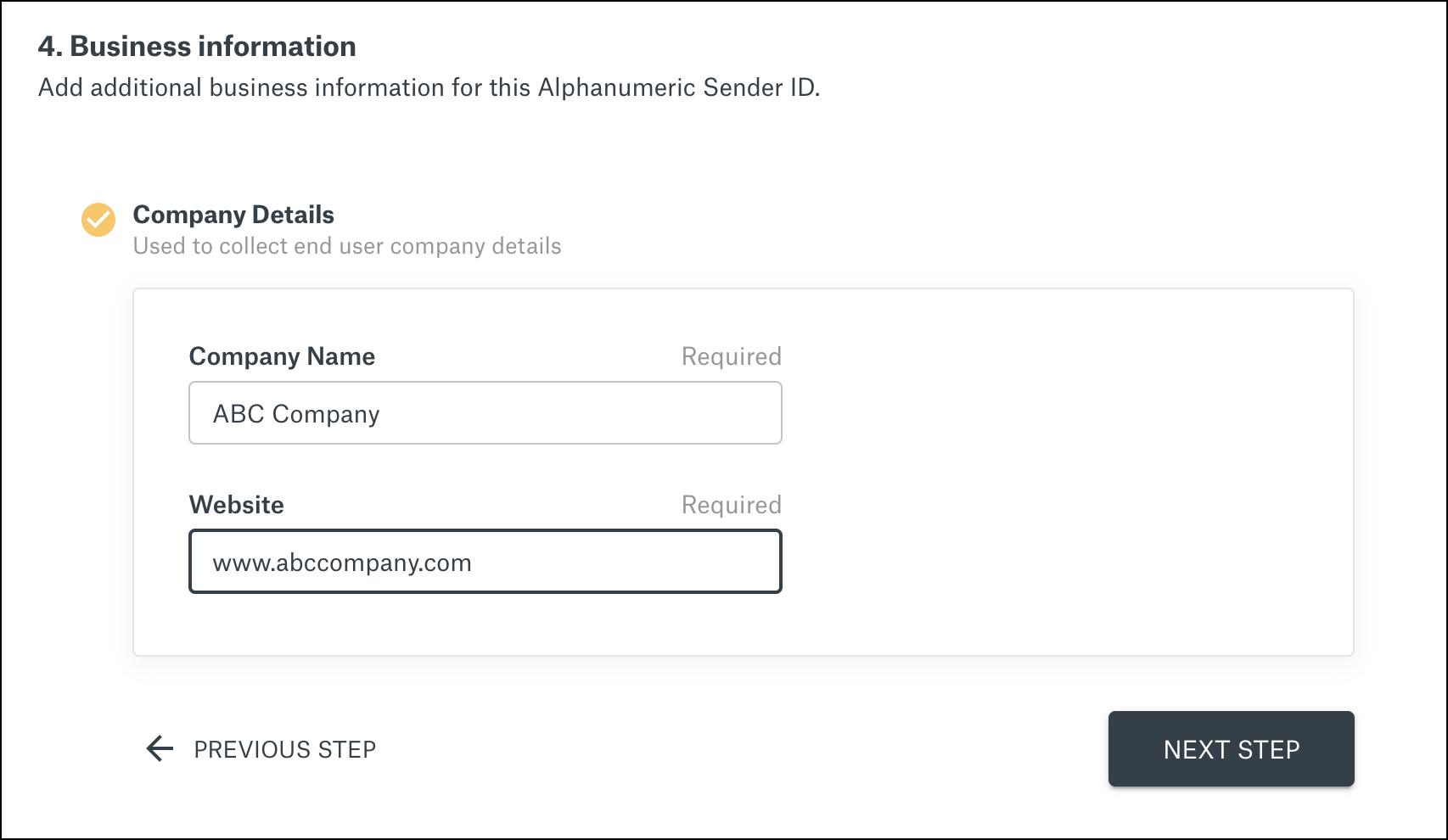How to register your alphanumeric sender ID? - Sinch Community - 11314