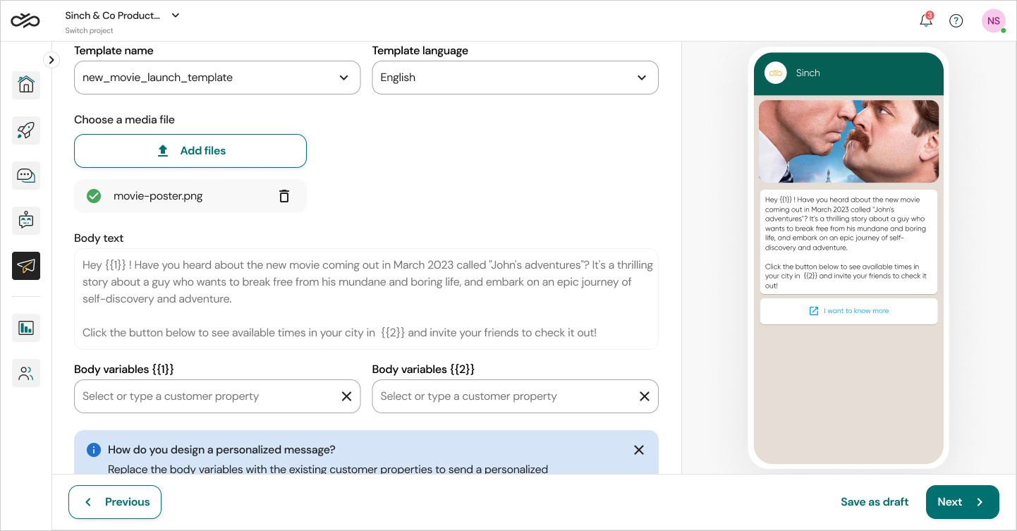 Best practices for personalising campaign message - Sinch Community - 12183