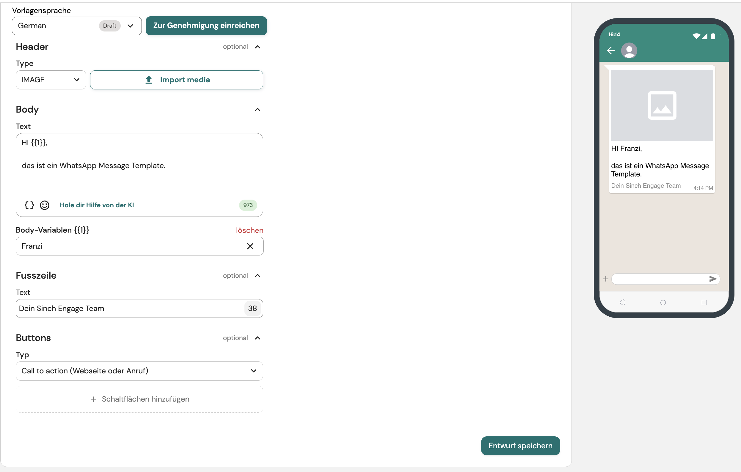 Erstelle ein WhatsApp Message Template – eine neue Experience - Sinch ...