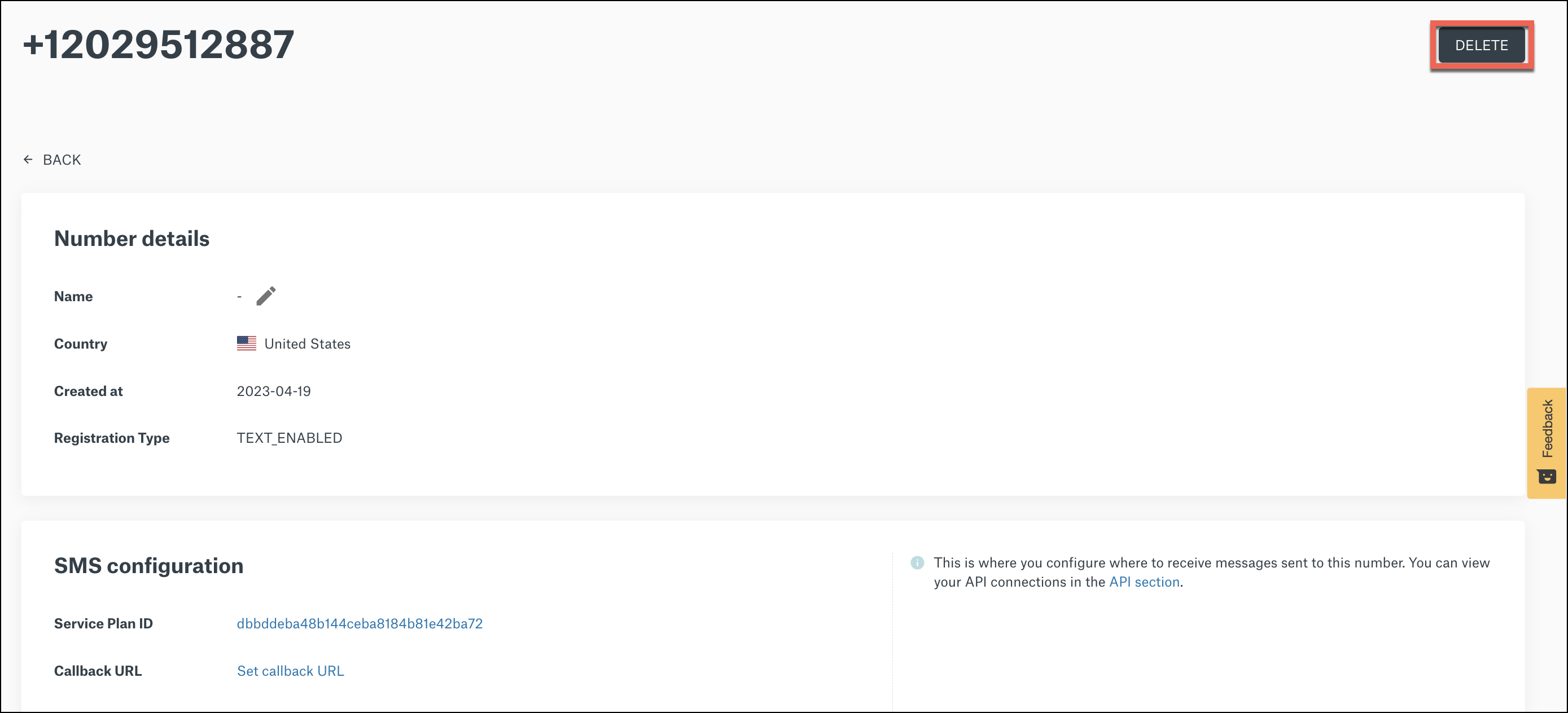 Deleting an imported or hosted number from Sinch - Sinch Community - 12474
