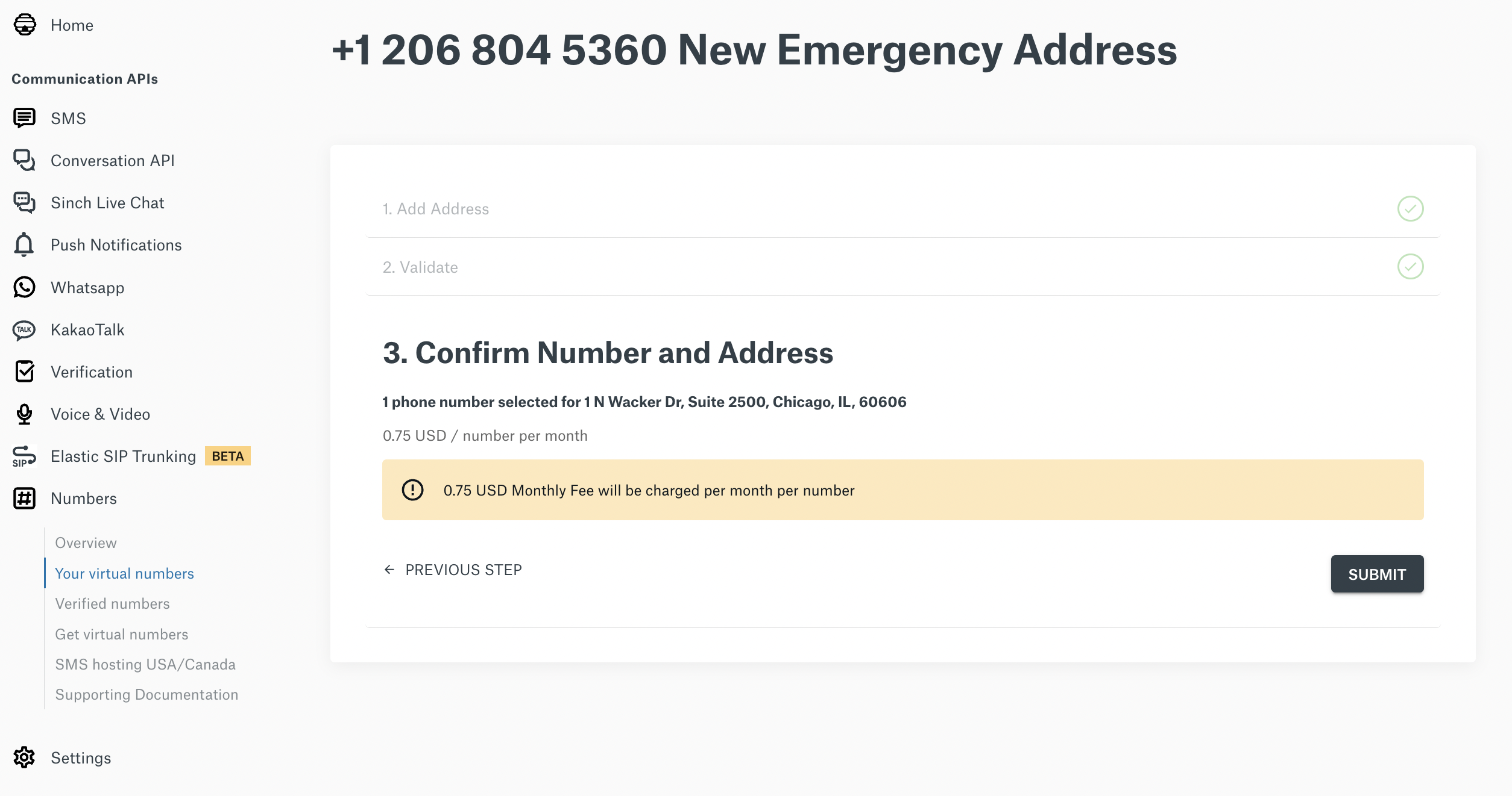How do I register an emergency address? - Sinch Community - 12661