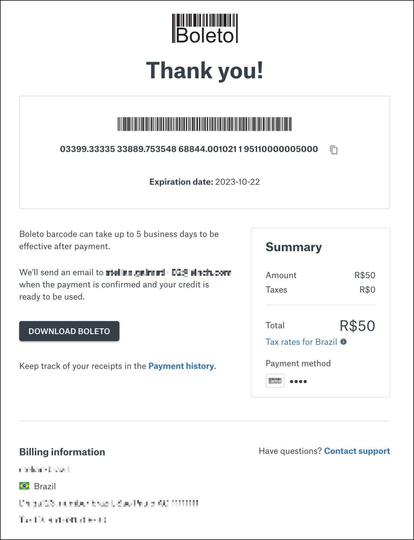 Boleto Payments process for Brazil - Sinch Community - 12860