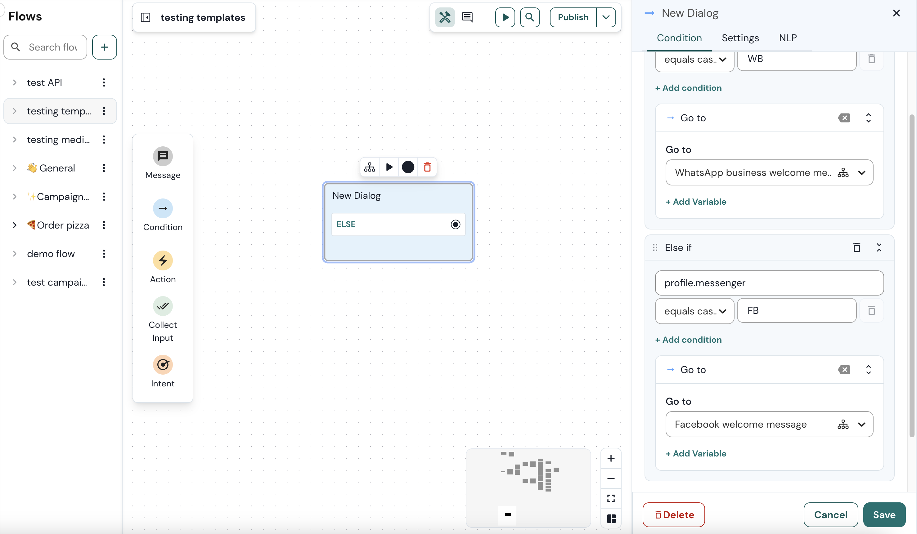 Make a channel router flow - Sinch Community - 13092