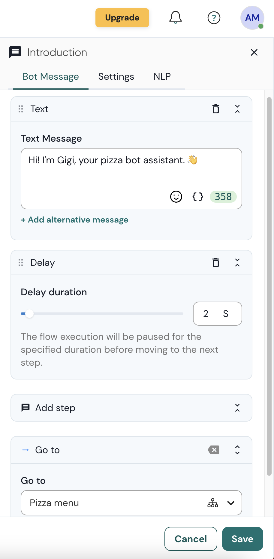 Add a delay between messages - Sinch Community - 13225