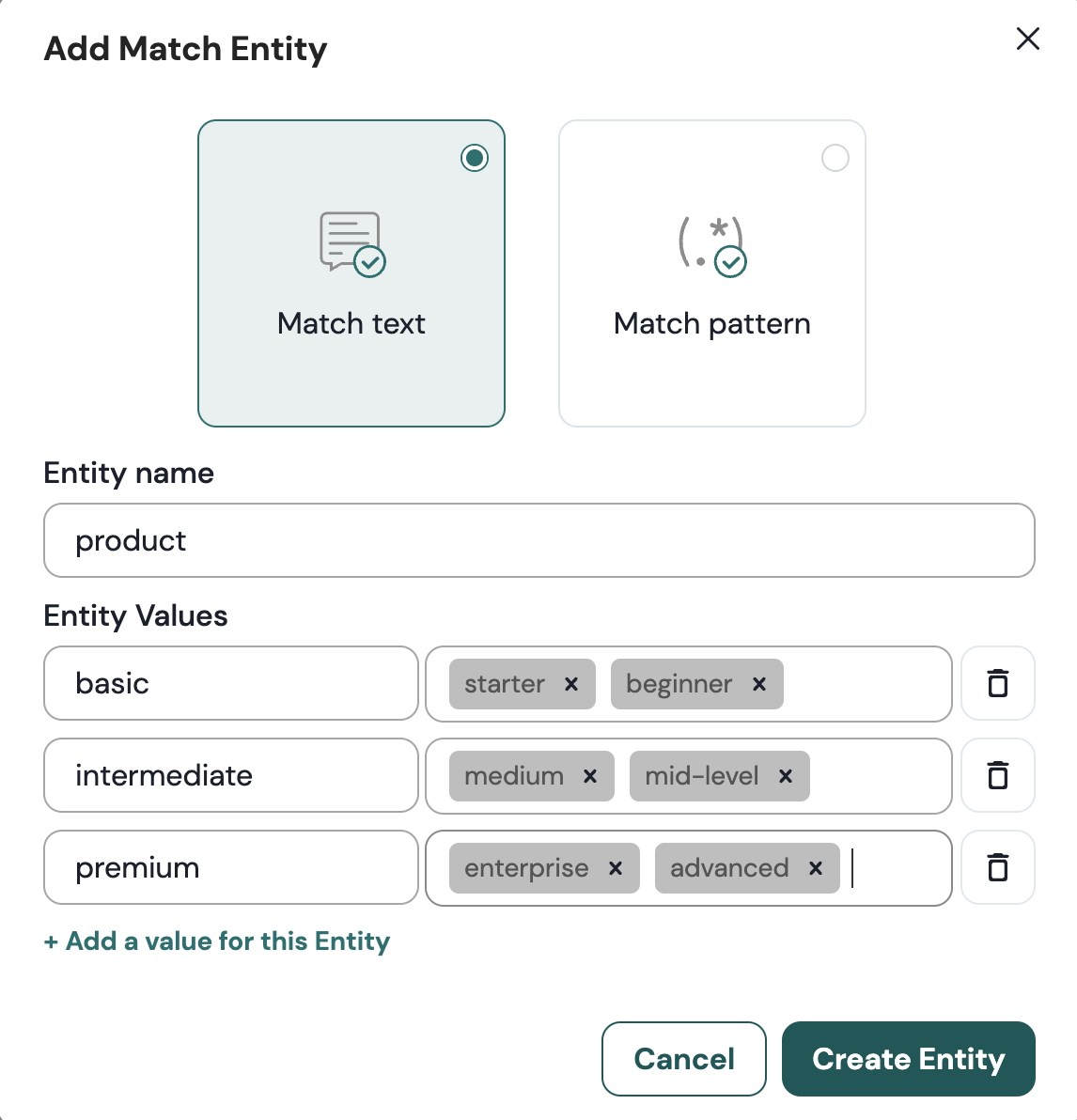 Match entities - Sinch Community - 13273
