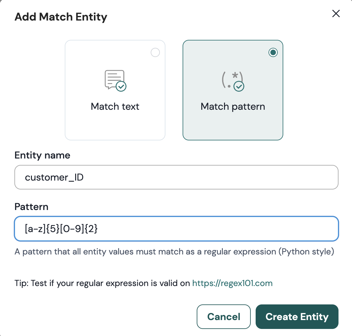 Match entities - Sinch Community - 13273