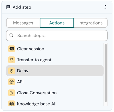 [Neuer Botbuilder] Füge eine Verzögerung hinzu - Sinch Community - 13443