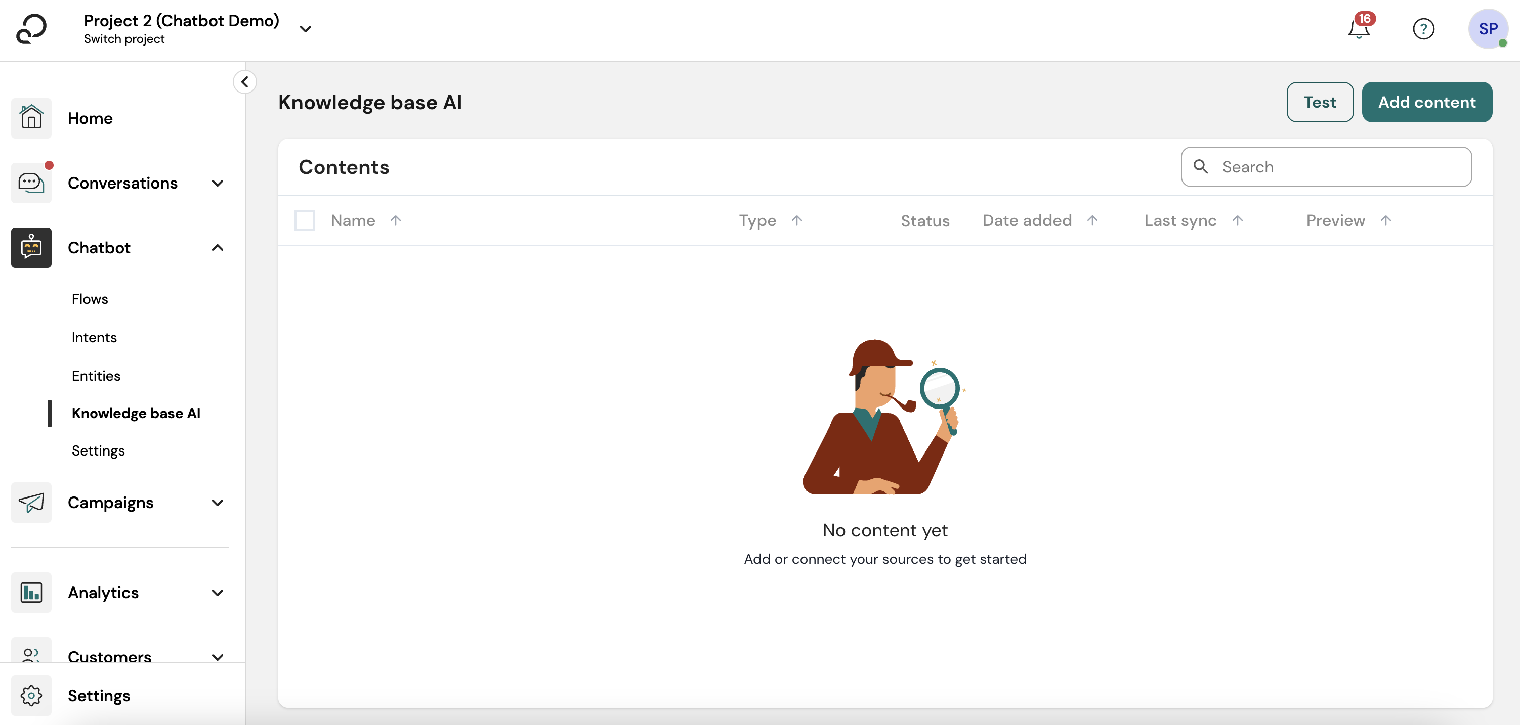 Create your FAQ flow with a generative knowledge base AI - Sinch Community - 13621