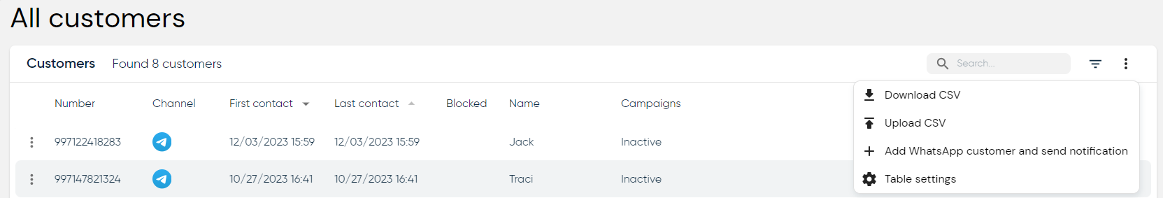 Customer properties - Sinch Community - 13699