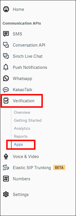 Where do I find the Verification Application Key and Application Secret ...