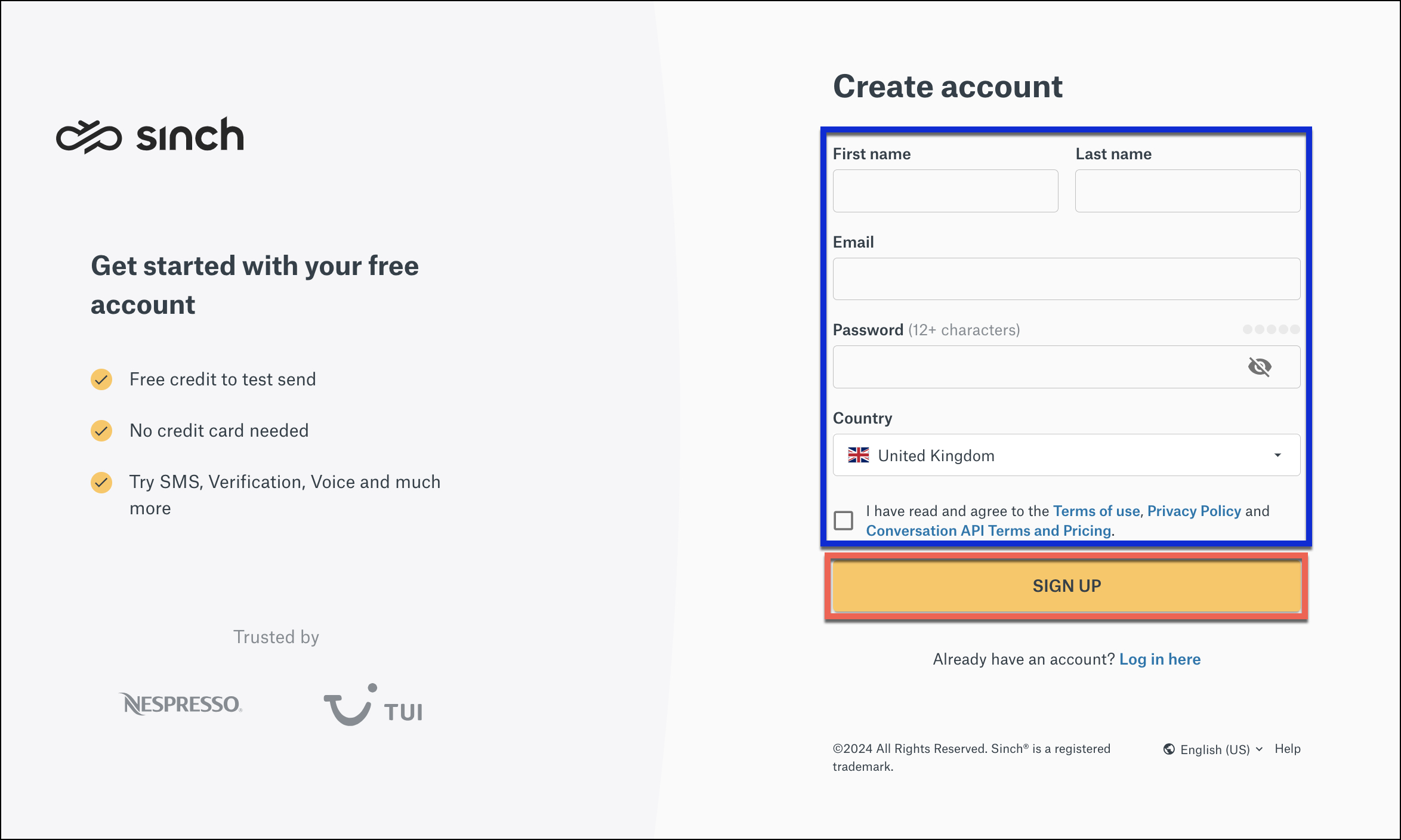 How to sign up for your free Sinch account? - Sinch Community - 8058