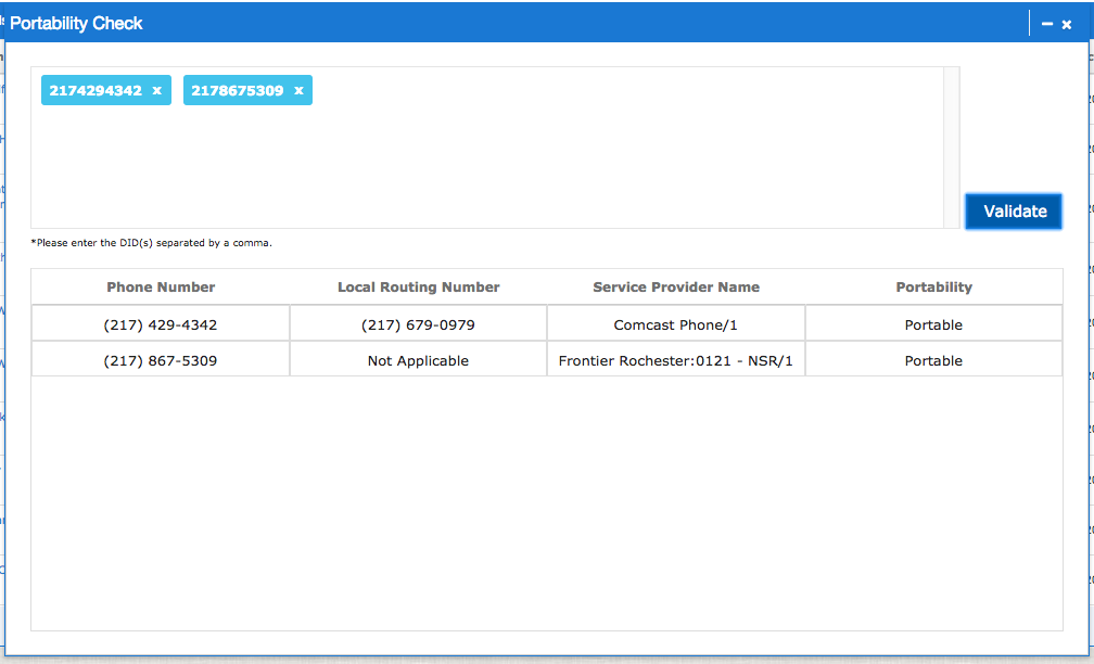 Check Number Portability in Atlas - Sinch Community - 16269