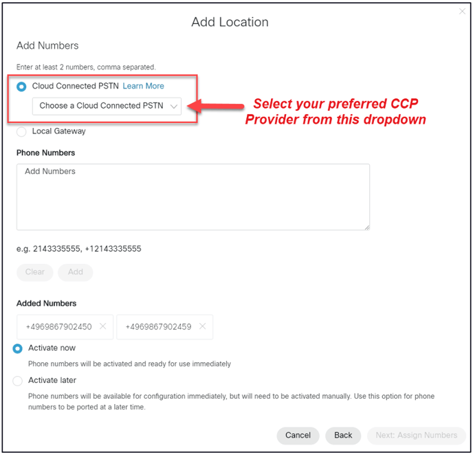 Configuring Cloud Connect for Webex Calling - Sinch Community - 16401 Configuring Cloud Connect for Webex Calling - Sinch Community - 16401