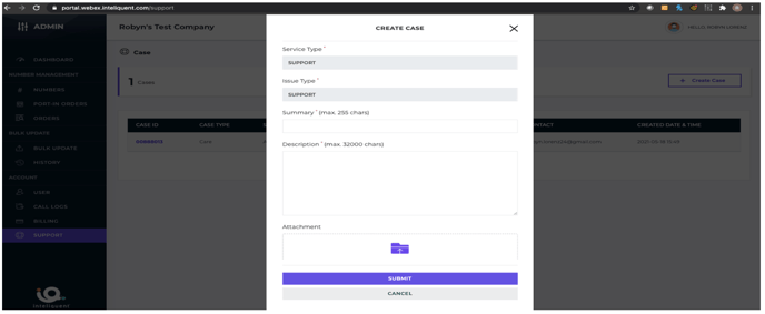 Inteliquent Cloud Connect for Webex Calling Portal - Sinch Community ...