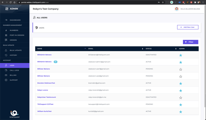 Inteliquent Cloud Connect for Webex Calling Portal - Sinch Community ...