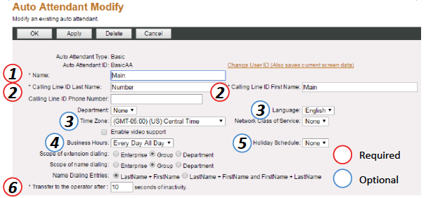Broadsoft Auto Attendant Guide - Sinch Community - 16517