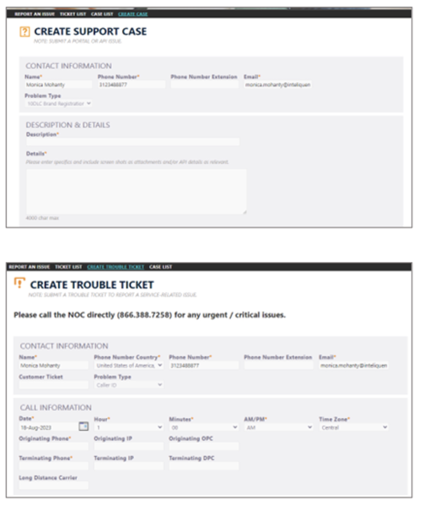 August 2023 Updates to the Inteliquent Portal - Sinch Community - 17469