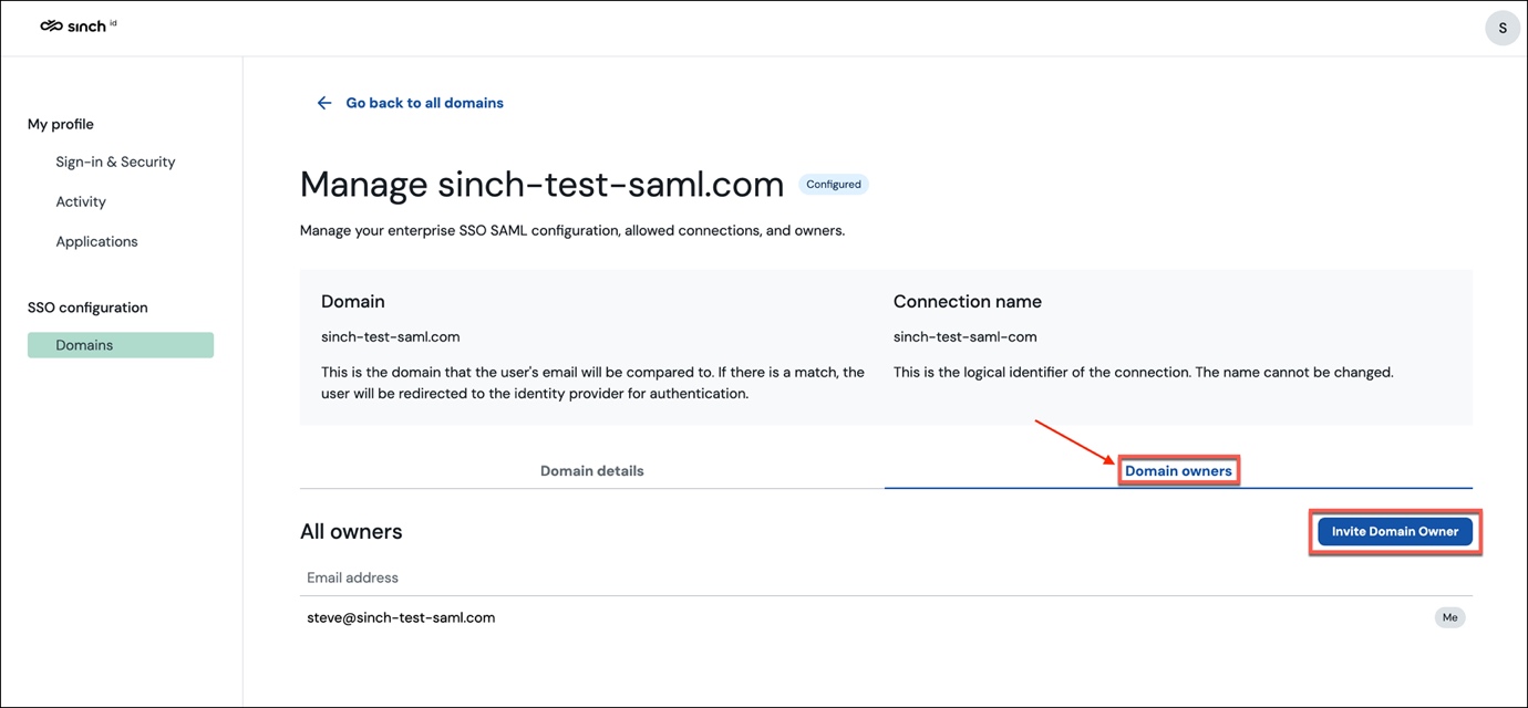 How do you share access to the Sinch ID SSO Configuration with other ...