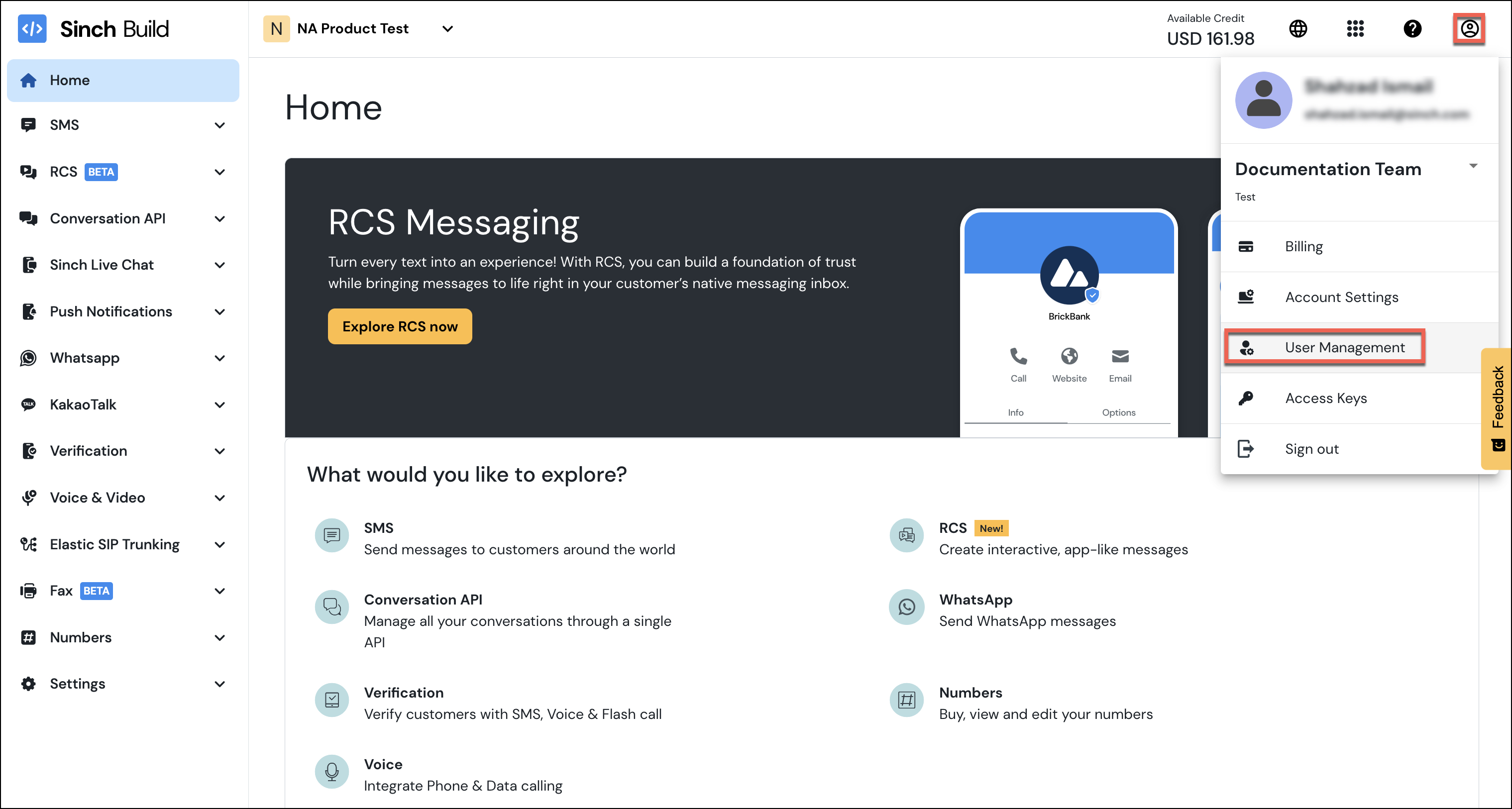 Managing users and user roles on the Sinch Customer Dashboard - Sinch ...