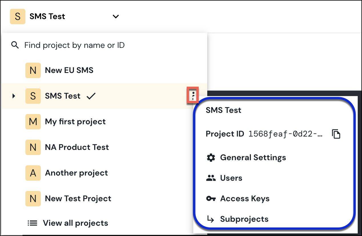 What is a project ID and how can I find it? - Sinch Community - 9357