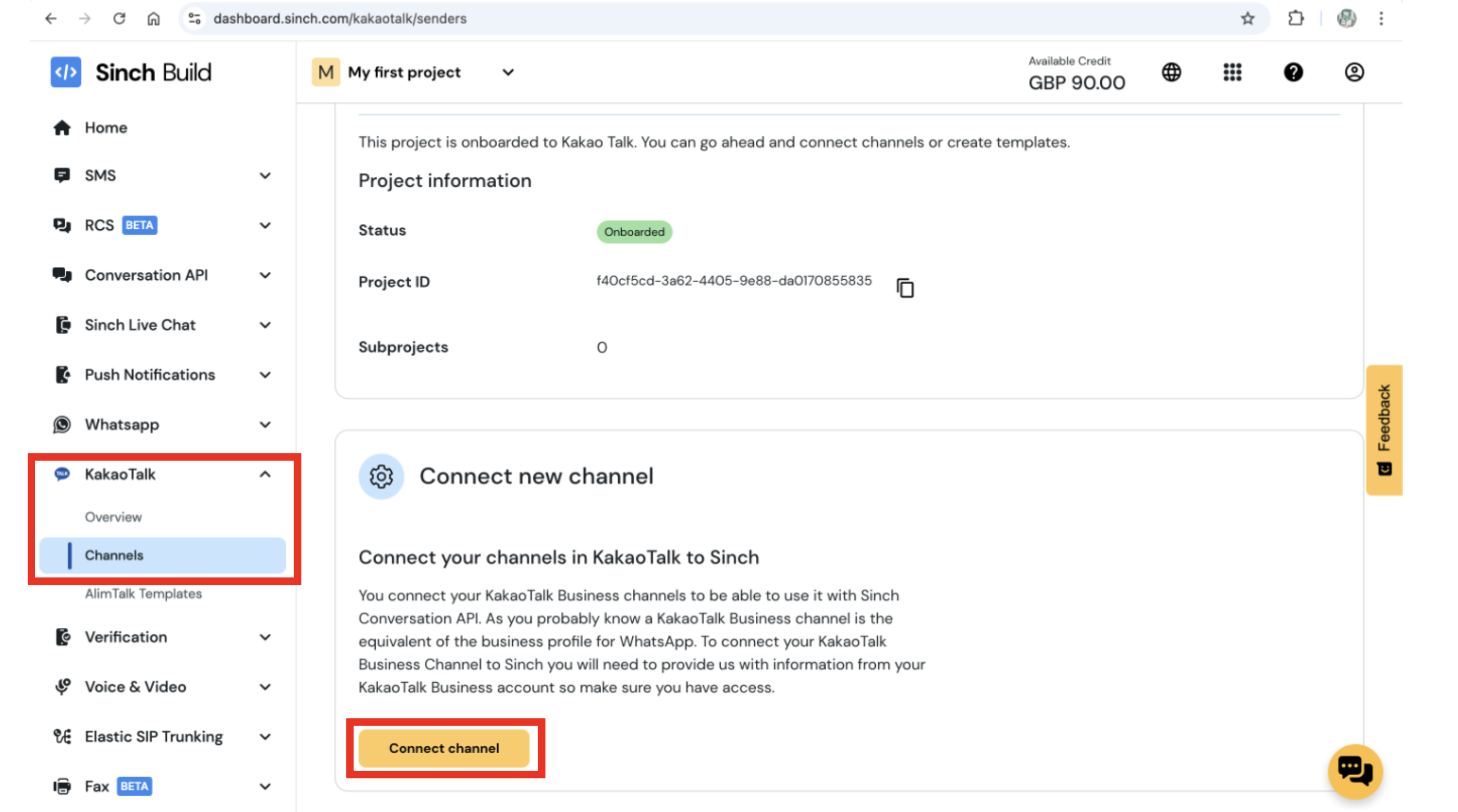 Registering your Business KakaoTalk Channel with Sinch - Sinch ...