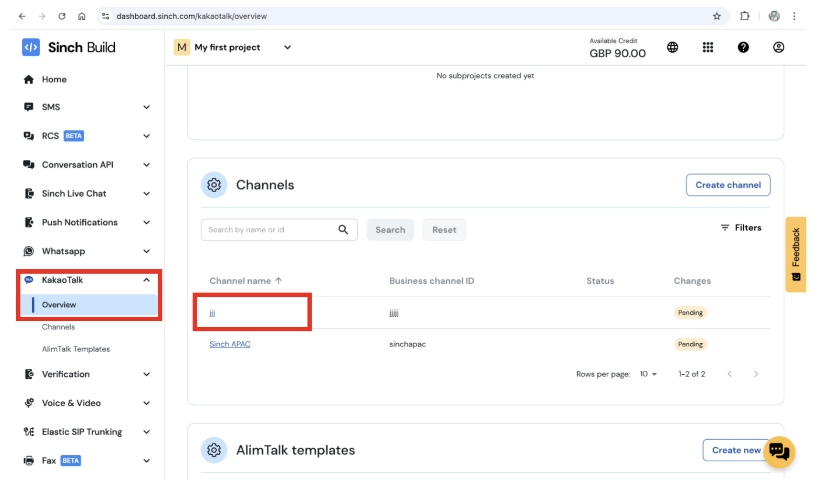 Registering your Business KakaoTalk Channel with Sinch - Sinch ...