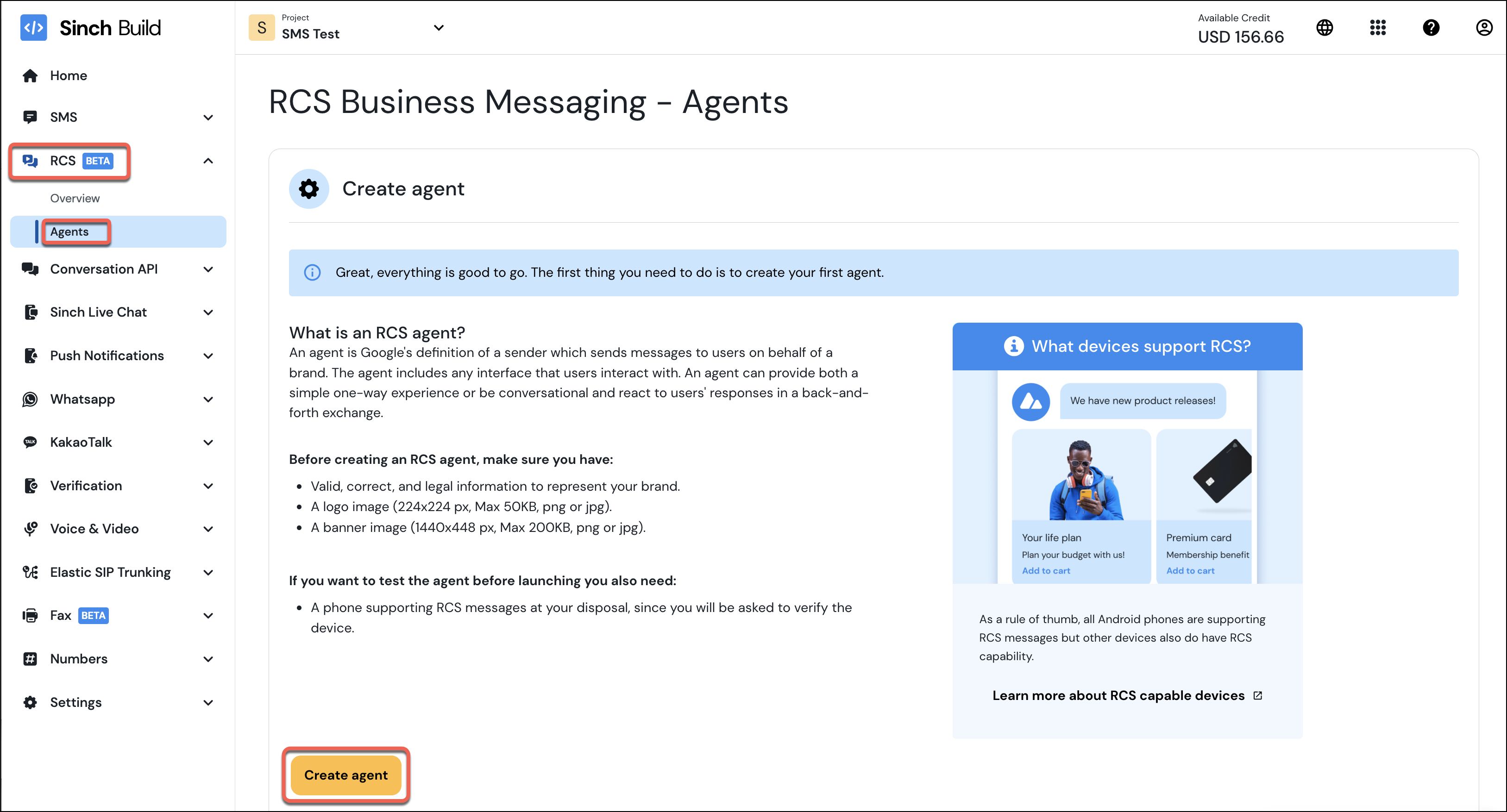 Getting Started with RCS using Conversation API - Sinch Community - 17844