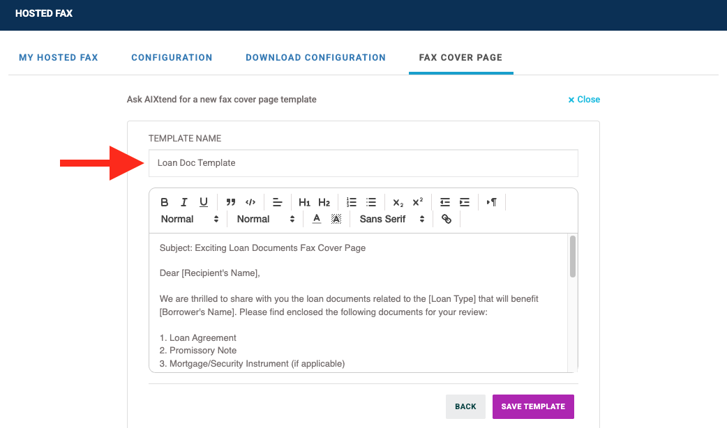 How to create a fax cover page template using AIXtend - Sinch Community ...